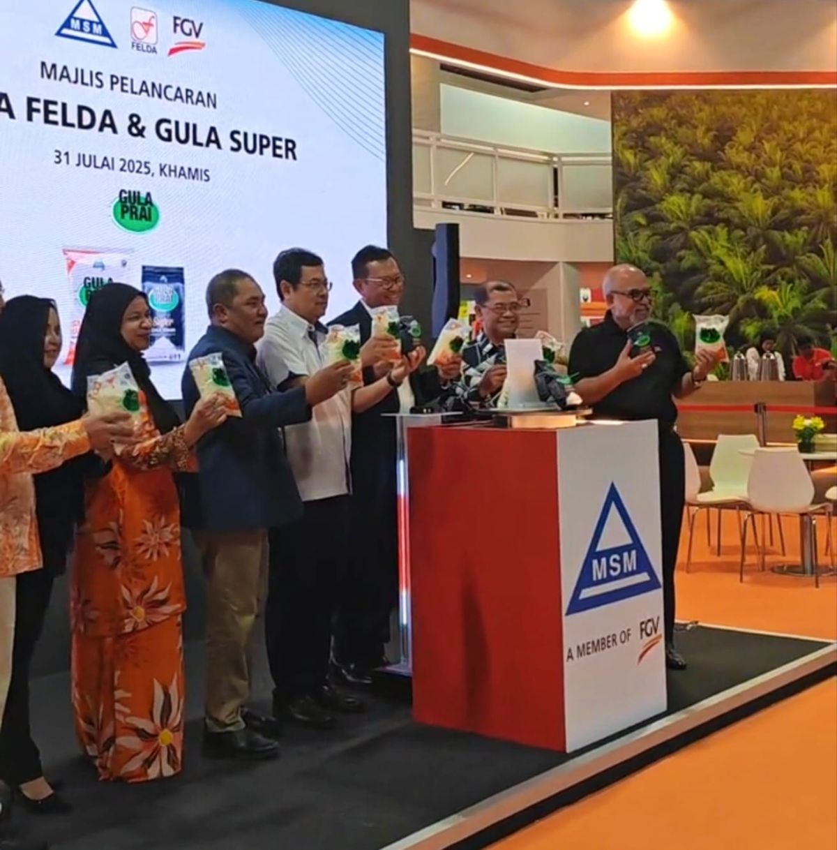 FELDA dan Gula Prai lancar Edisi Khas 500g, simbol kemajuan, kemudahan ...