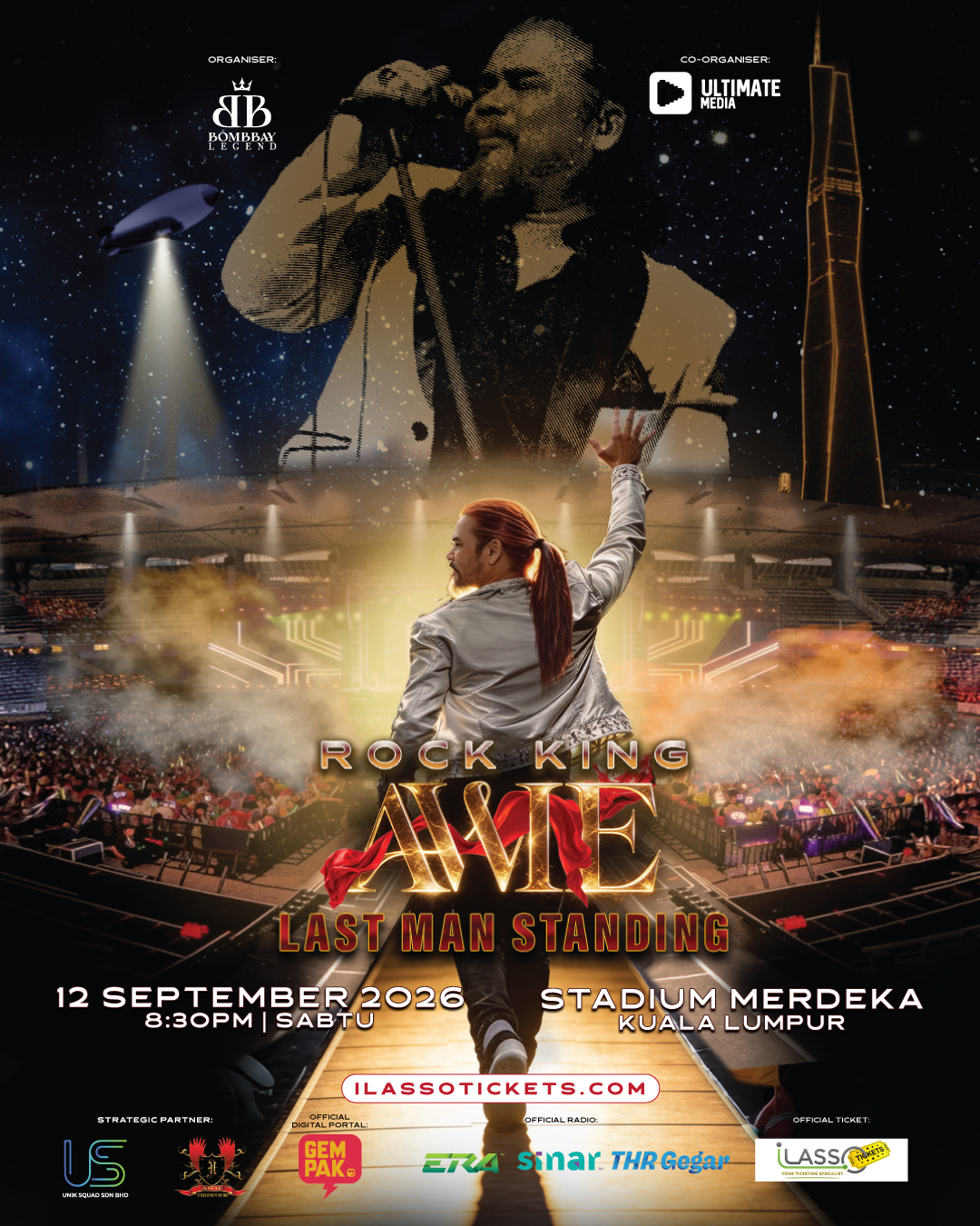 Konsert Awie ‘Last Man Standing 2026’ di Stadium Merdeka rai 40 tahun ...